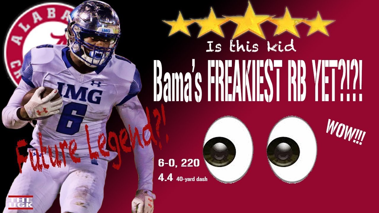 Freak Alert: Bama's Trey Sanders bout to CRUSH CFB!!! - YouTube
