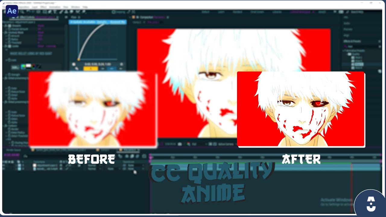 Tutorial CC Quality Anime + 4K di After Effects - YouTube