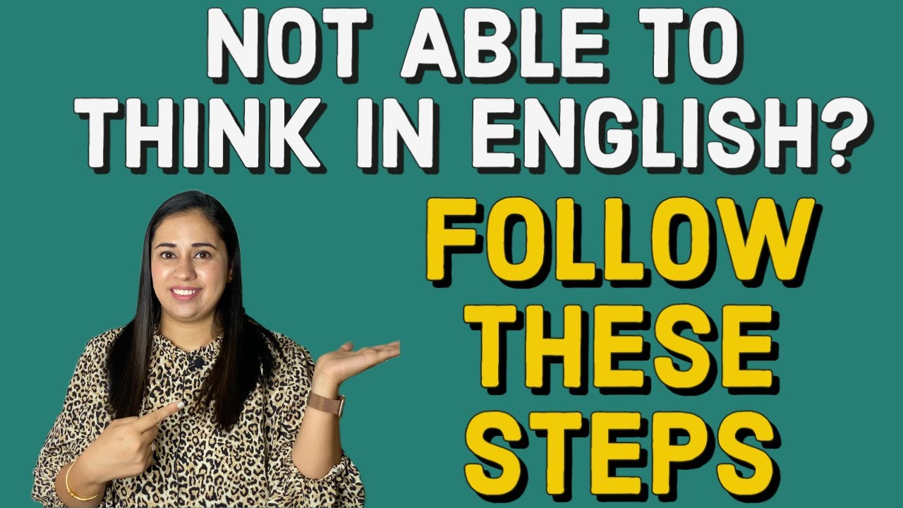 How to start thinking in english |Speak English |Suchitasexperiences ...