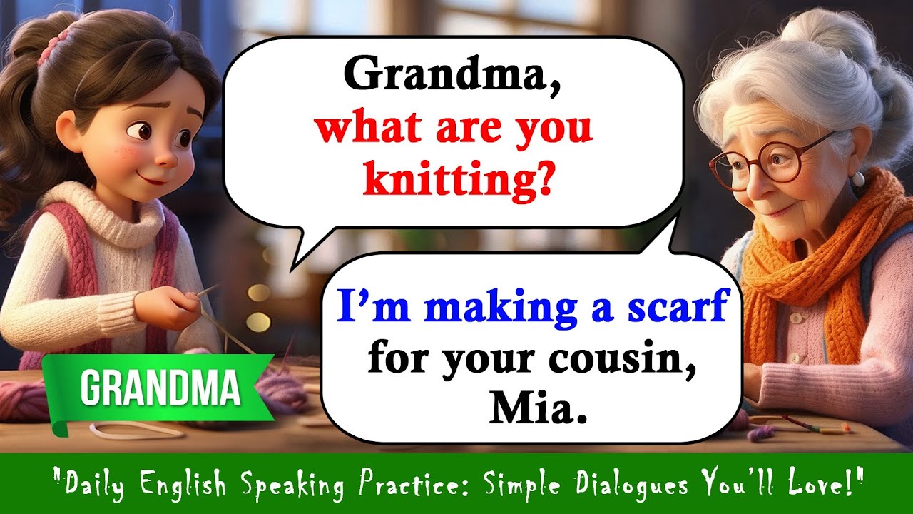 A Conversation with Grandma | English conversation practice - YouTube