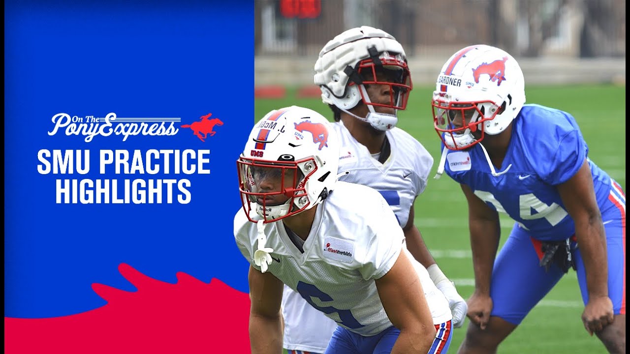 SMU Football Practice Highlights: Jonathan McGill nabs interception ...