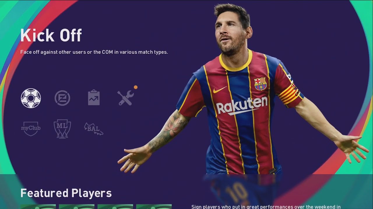 PES 2021 New* Menu and Tactics - YouTube