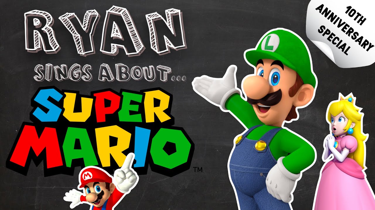Ryan Sings About... SUPER MARIO | 10-Year Anniversary Special - YouTube