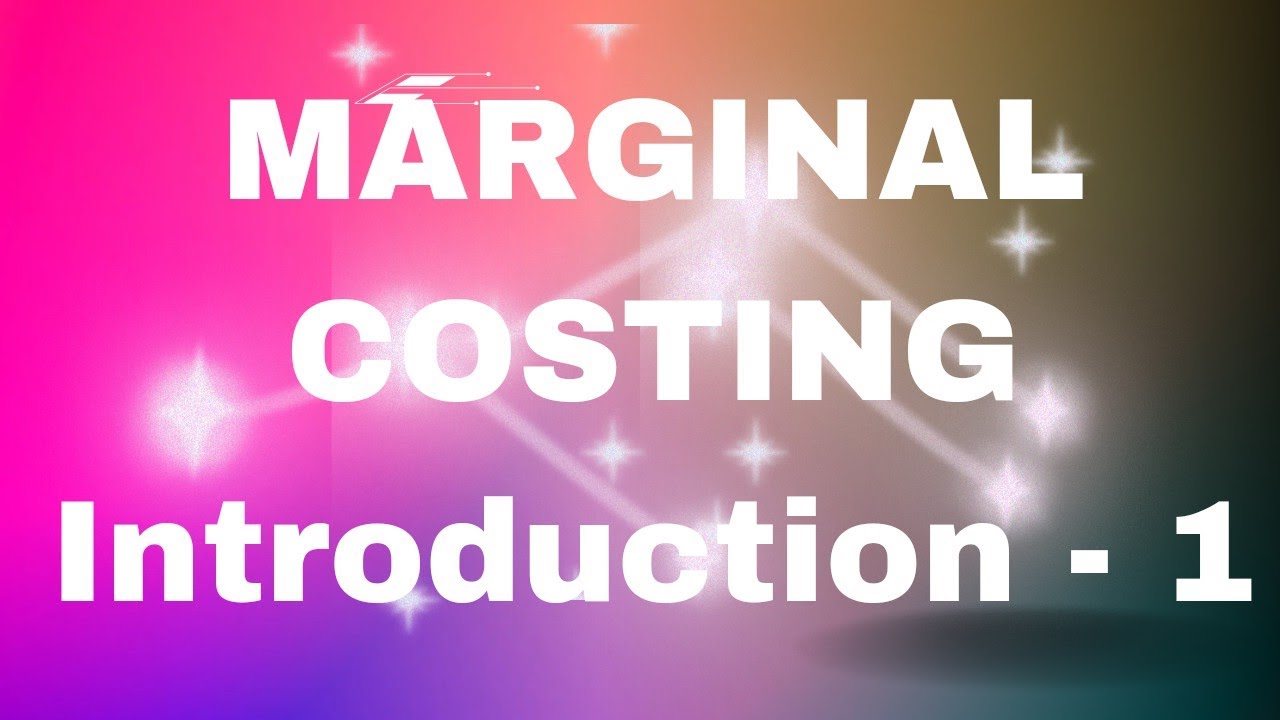 MARGINAL COSTING FORMULA INTRODUCTION - YouTube