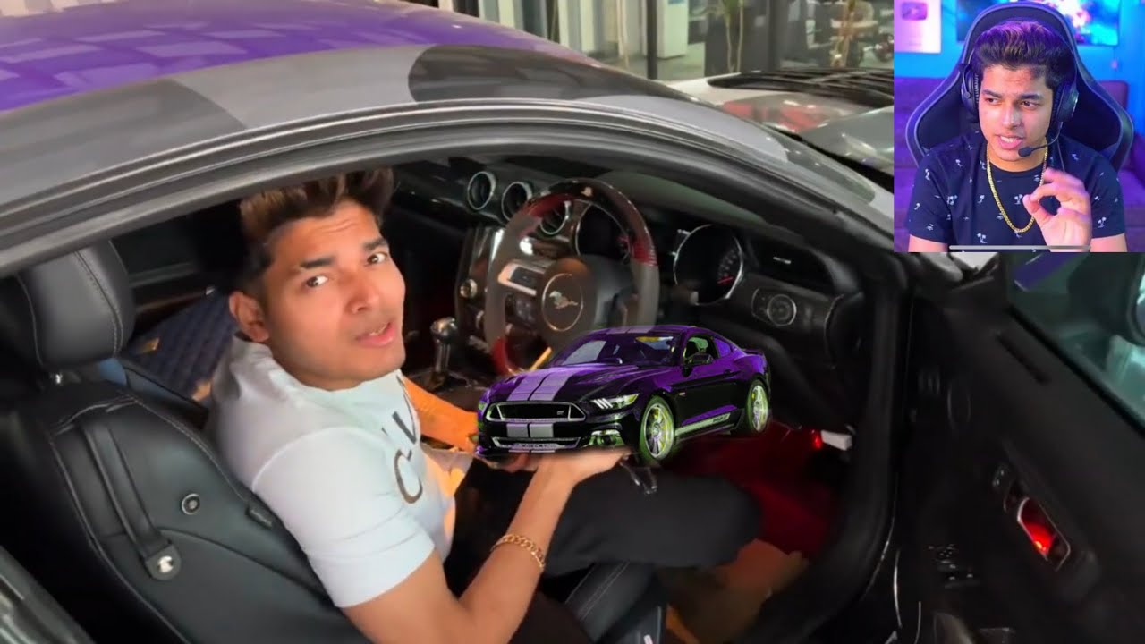 Jonathan gaming Mustang 🐎driving first time 😂😯@JONATHANGAMINGYT - YouTube