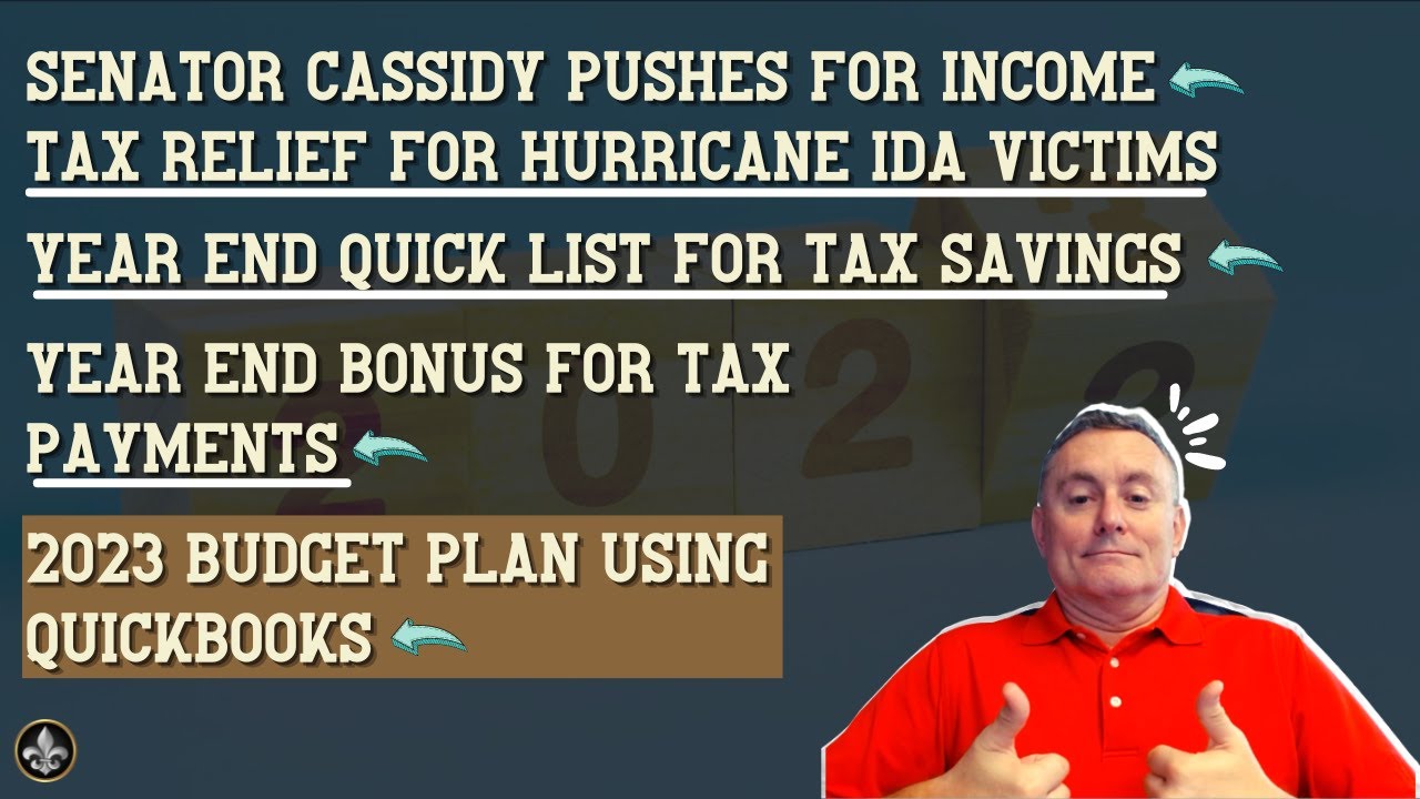 Senator Cassidy pushes for Income Tax Relief for Hurricane Ida victims ...