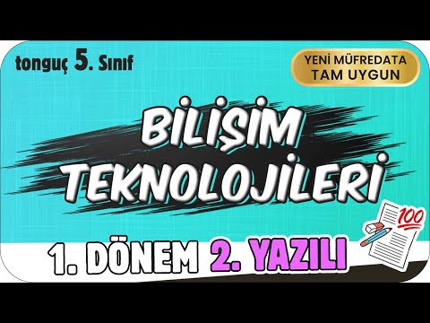 5.Sınıf Bilişim Teknolojileri 1.Dönem 2.Yazılıya Hazırlık 📑 #2025