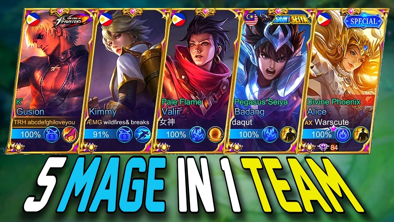 5 MAGE IN RANKED GAME! 😂 - YouTube