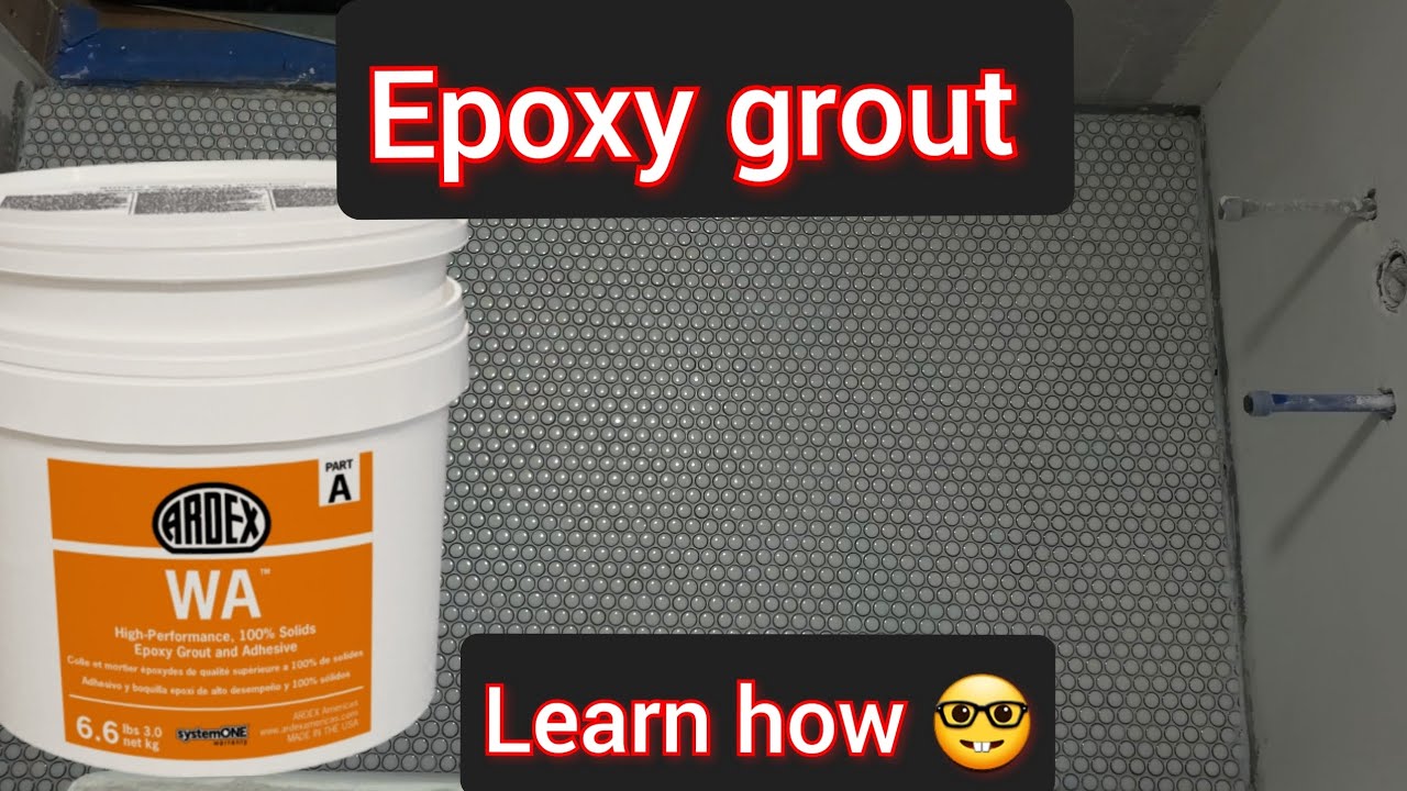 how to use epoxy grout, Ardex WA two part, on penny tile, or most tiles ...
