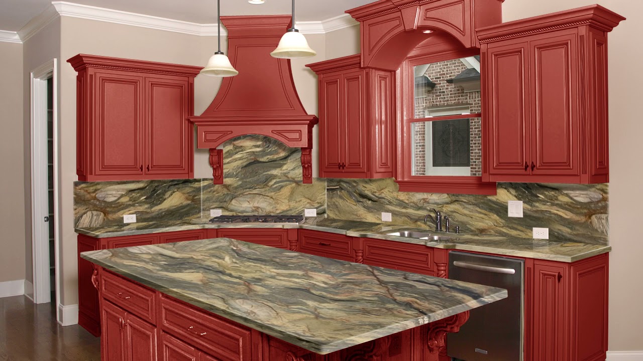 Fusion Red Quartzite 3cm - STStones Inc - YouTube