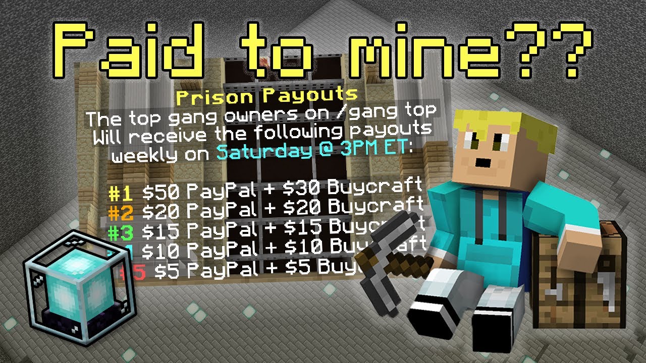PAID TO MINE... $$$ | OP PRISONS (OP LEGENDS) [Stream Highlights] - YouTube