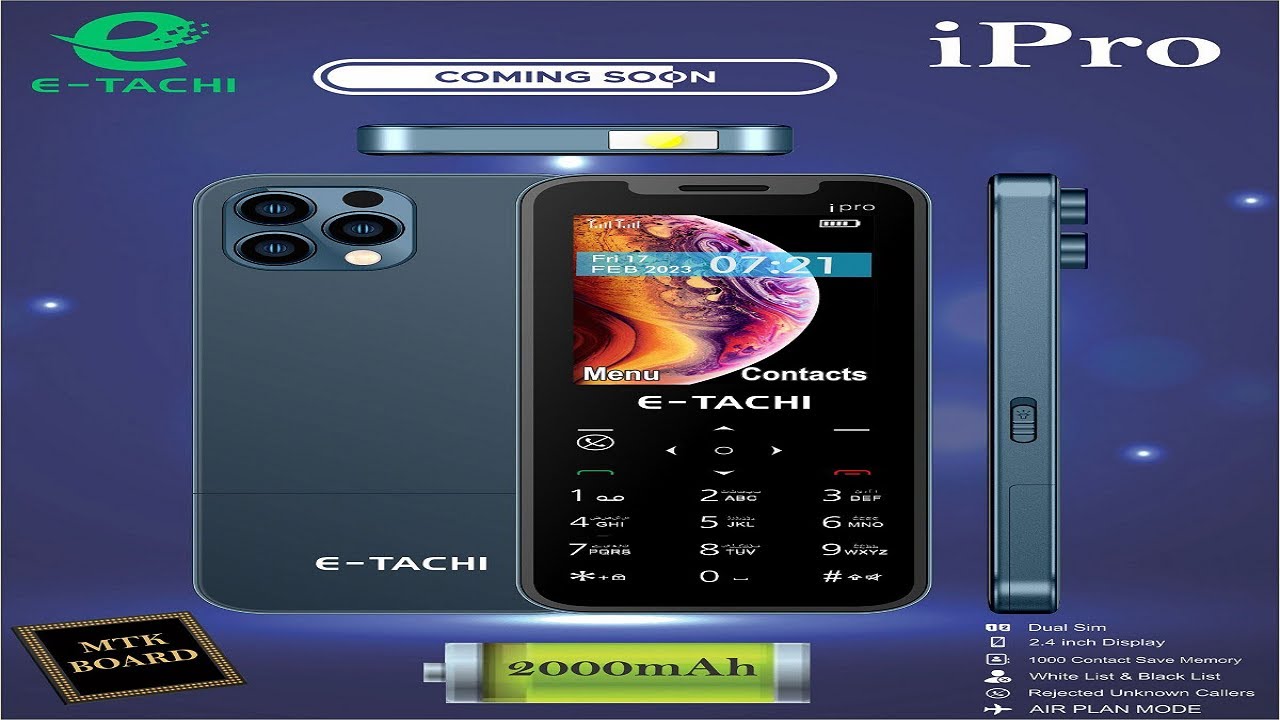REVIEW ETACHI iPRO WITH 2.4" DISPLAY BEAUTIFUL DESIGNE BUILT IN BATTERY ...