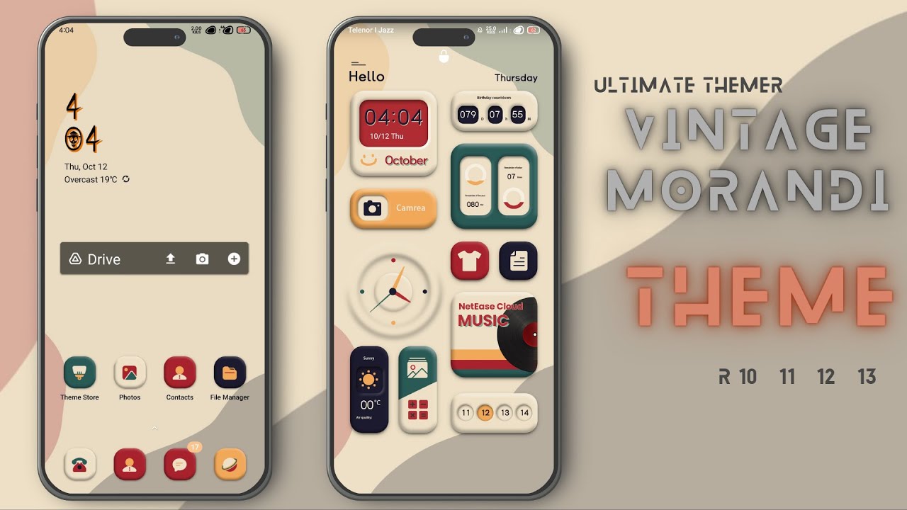 Vintage Morandi Theme For Oppo And Realme|| Multi Lockscreen|| Oppo Themes|| Realme Themes ...