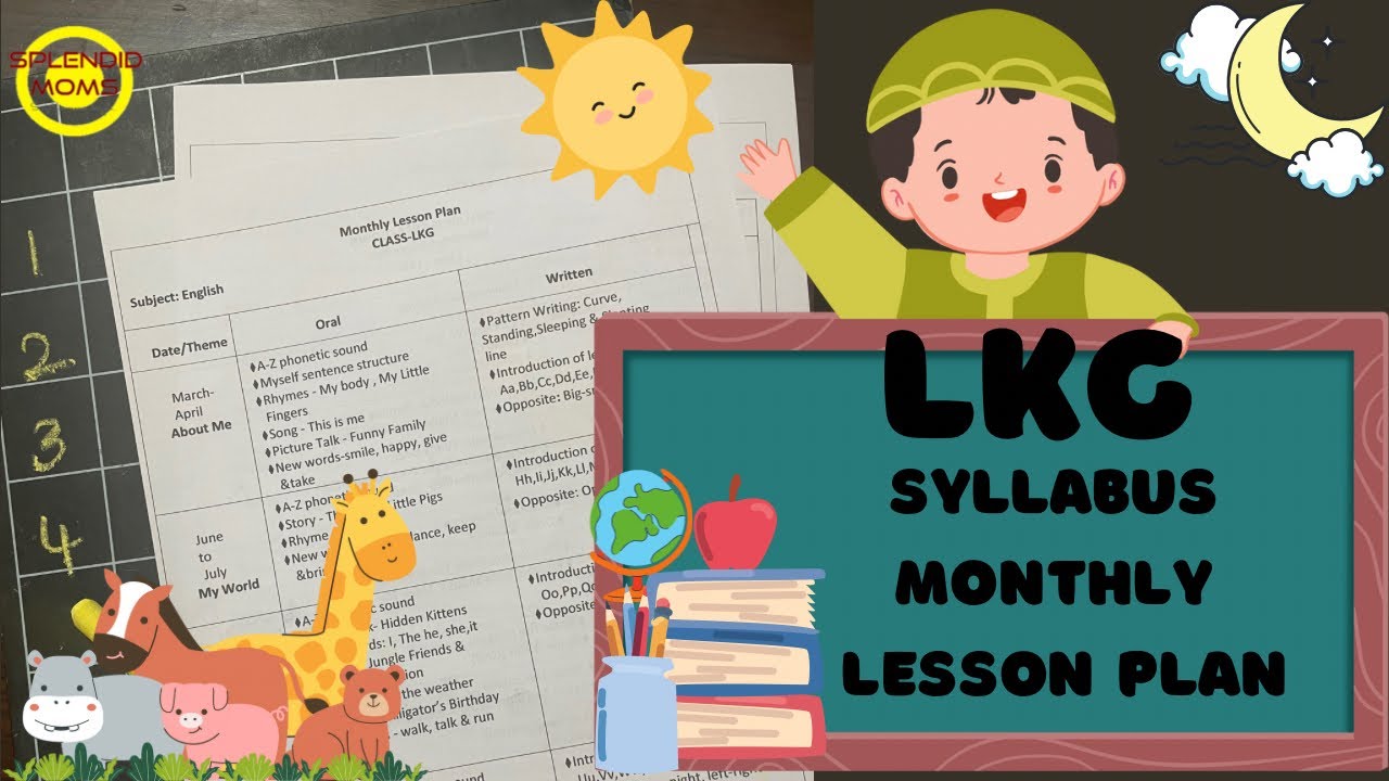 2024 - 2025 Latest LKG SYLLABUS Monthly Lesson Plan for Parents and ...