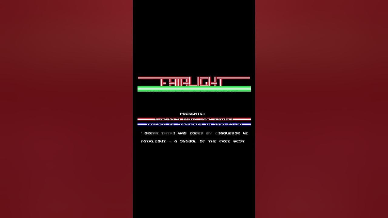 Amiga Cracktro Fairlight Intro with Music by Lukhash 2024 | #amiga #c64 ...