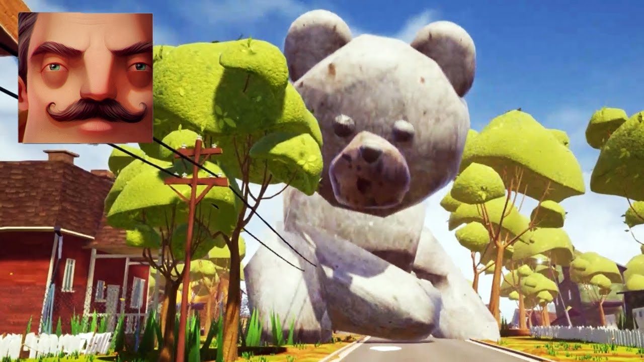 Hello Neighbor - New Neighbor Granny Big Teddy Bear History Gameplay ...