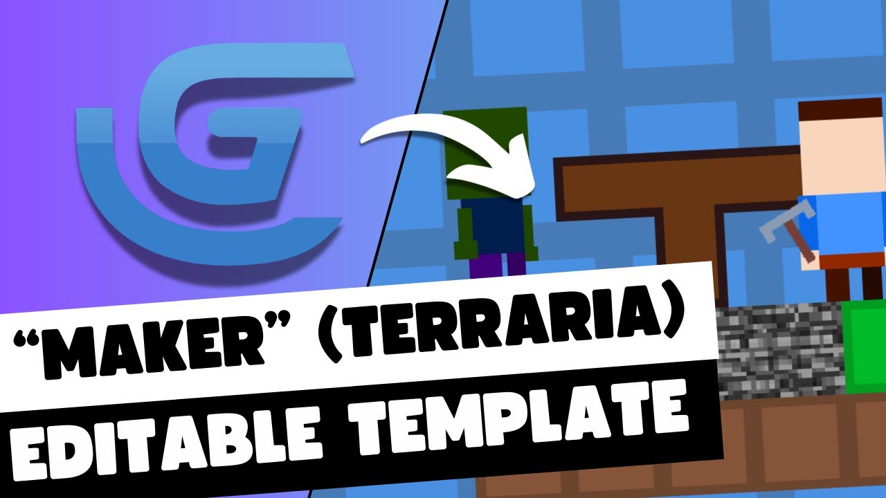 "MAKER" A TERRARIA EDITABLE TEMPLATE FOR GDEVELOP - YouTube