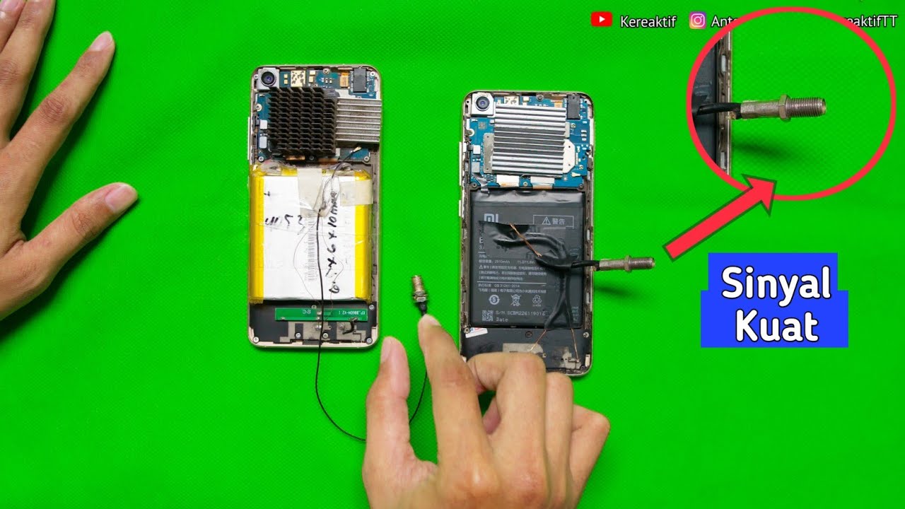 CARA MENAMBAHKAN PIGTAIL ANTENA EKSTERNAL DI HP ANDROID UNTUK ...