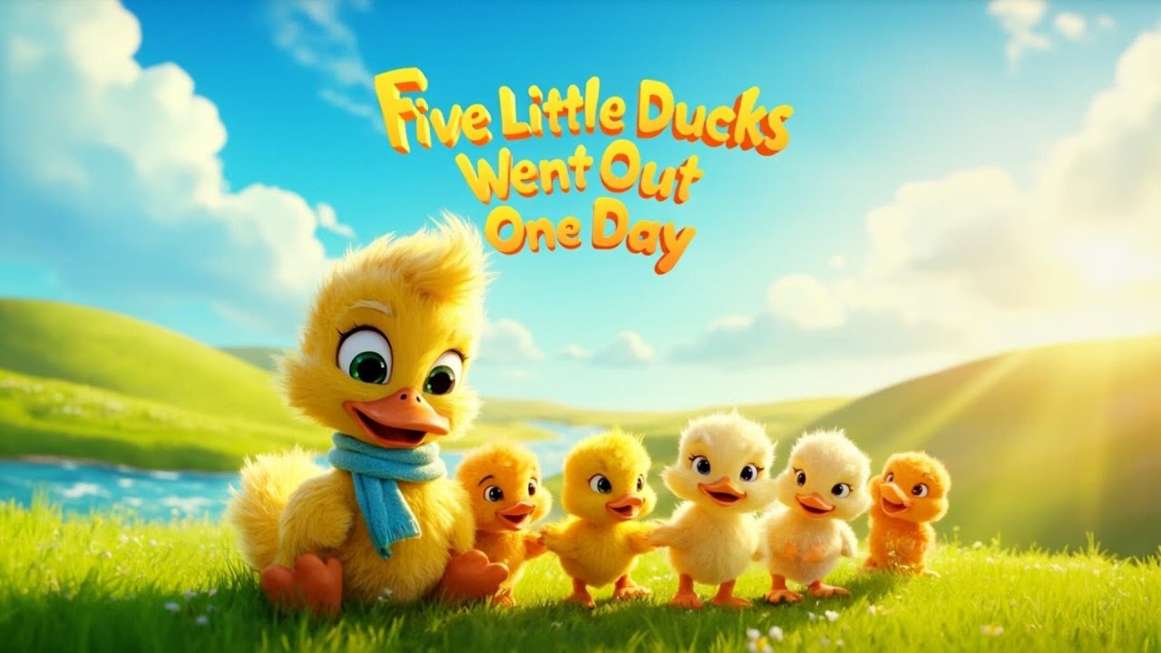 Five Little Ducks | Nursery Rhyme With Lyrics | Cartoon Animation ...