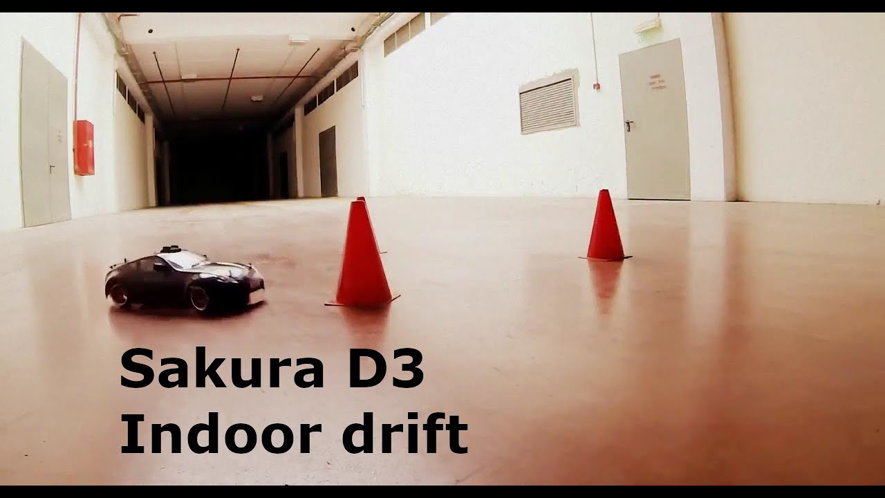 Sakura D3 CS Indoor drift - YouTube
