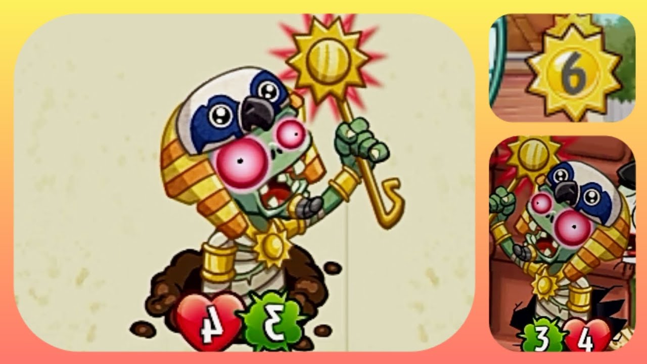 Zombi Ra eliminando el horario de verano⛅ - Plants vs Zombies Heroes ...