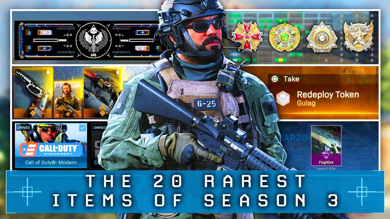 Modern Warfare: The 20 RAREST Items In-Game (Warzone & MP Rarest Items ...