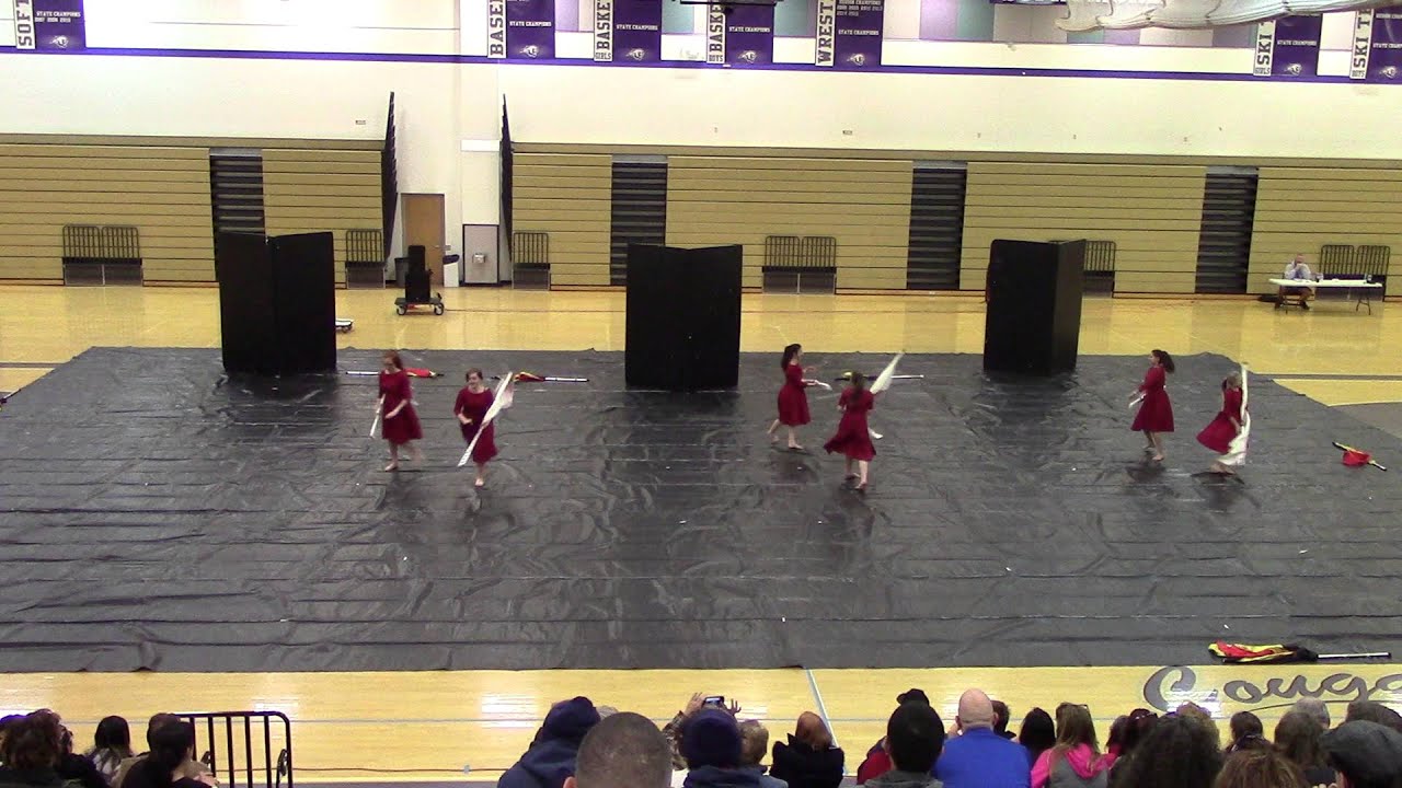 Shaw Middle School Colorguard - 3/11/16 - YouTube