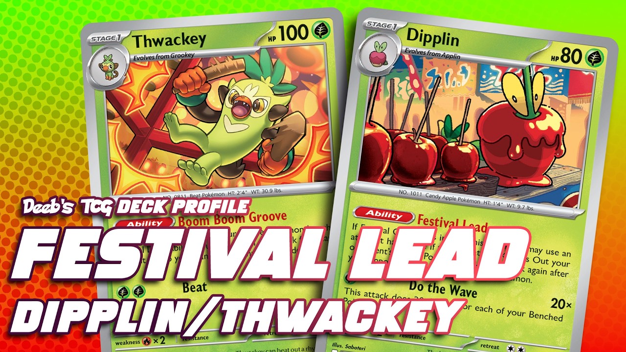 Festival Lead (Dipplin/Thwackey) - PTCGL Deck Profile! - YouTube