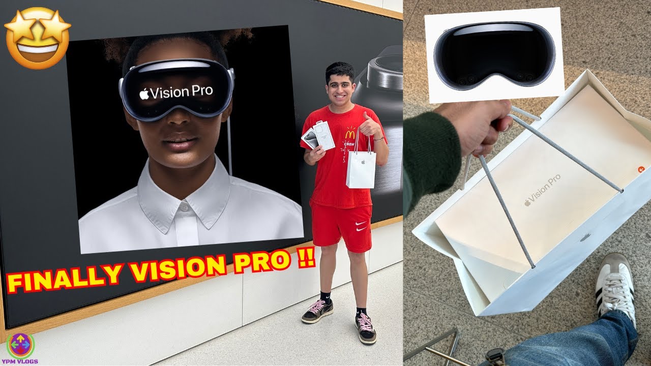 22 Year Old Boy BUYS APPLE VISION PRO on the Release Day !! 😍😍😍 - YouTube