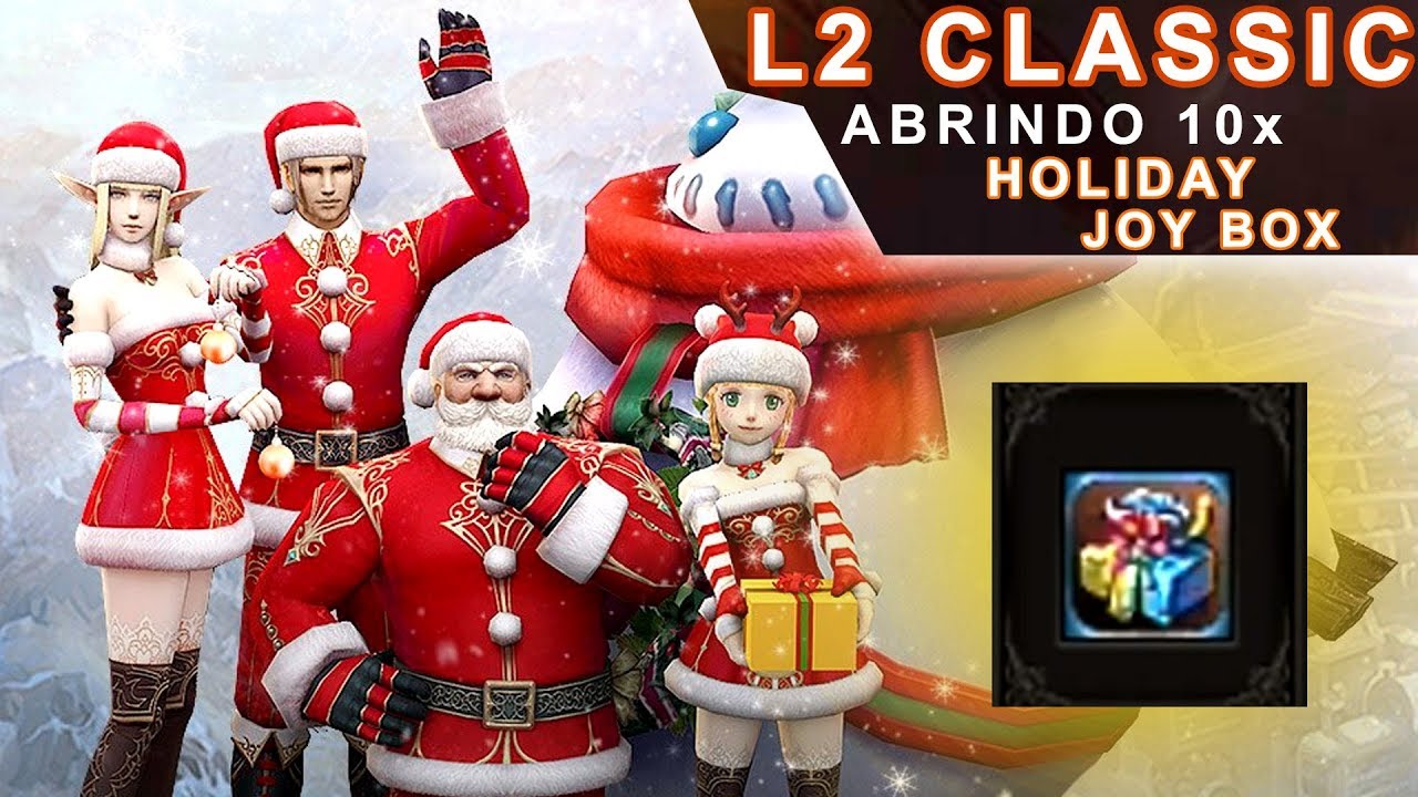 Abrindo 10 Caixas de Natal (Holiday Joy Box) da L2 Store, no Lineage 2 ...