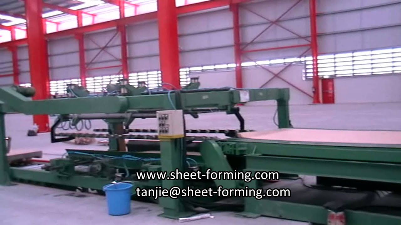 steel coil cut to length line - YouTube