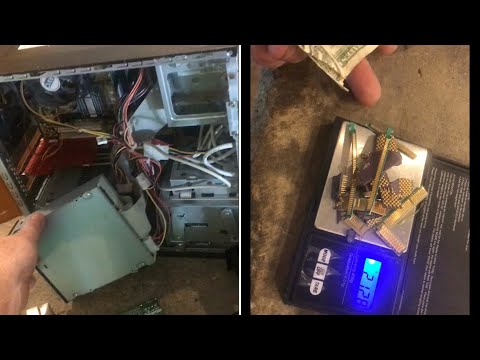 how much is a old computer REALLY worth?? (gold, silver, copper, aluminum, steel) scrapping e-waste