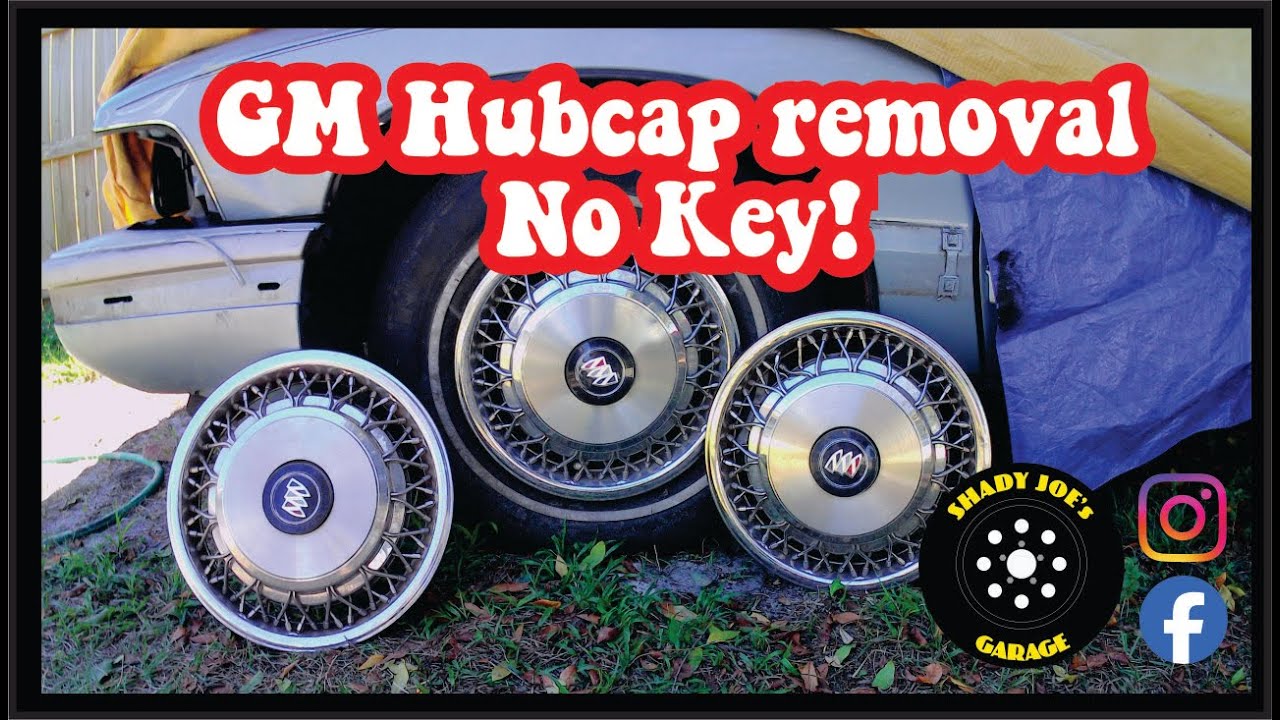 Removing GM locking hubcaps without a factory Key - YouTube
