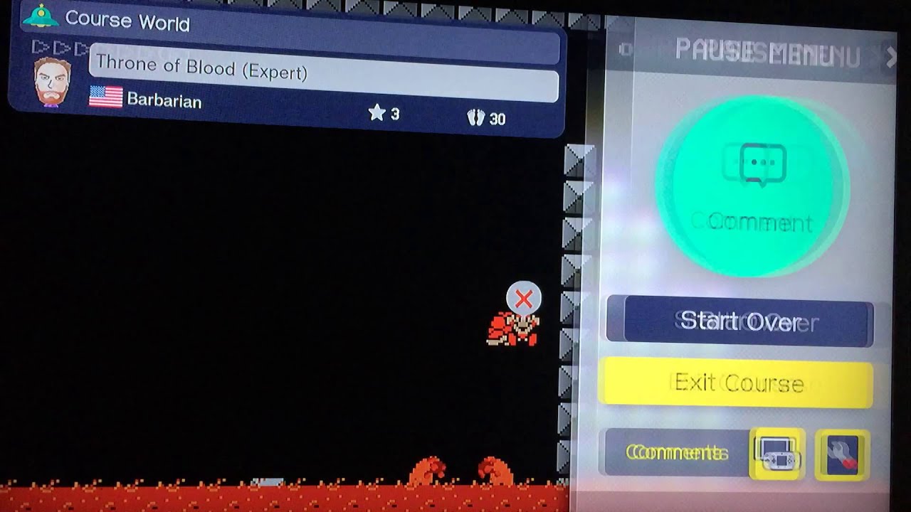 Throne of Blood - Kaizo SMB3 Mario Maker Level - YouTube