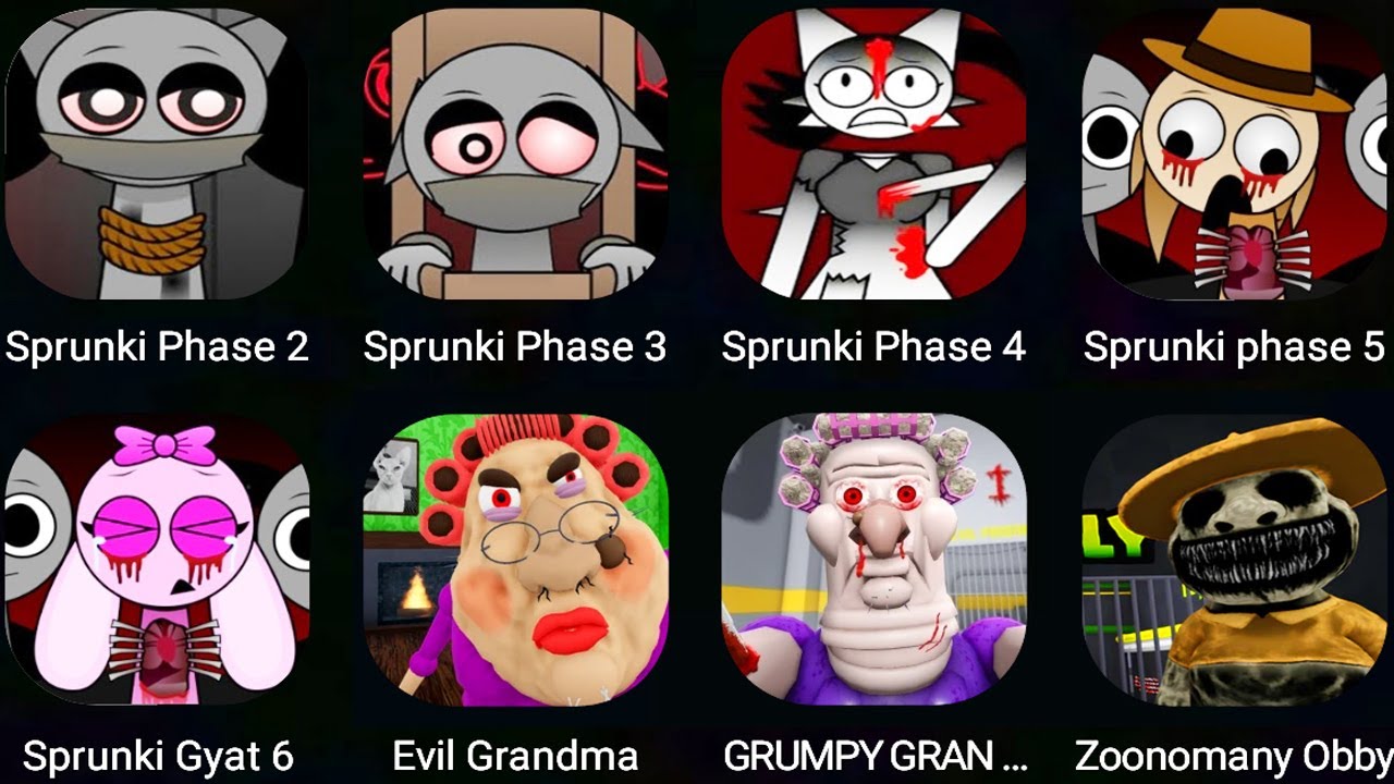 SPRUNKI PHASE 3,PHASE 4, PHASE 5 PHASE 6I,SPRUNKI GYAT,SPRUNKI PHASE ...