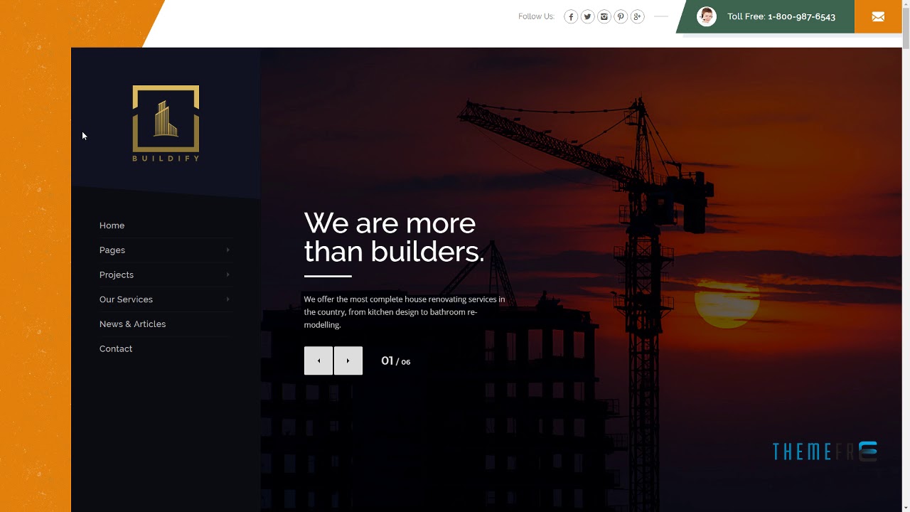 Construction Buildify Construction Building WordPress Theme Wilb - YouTube