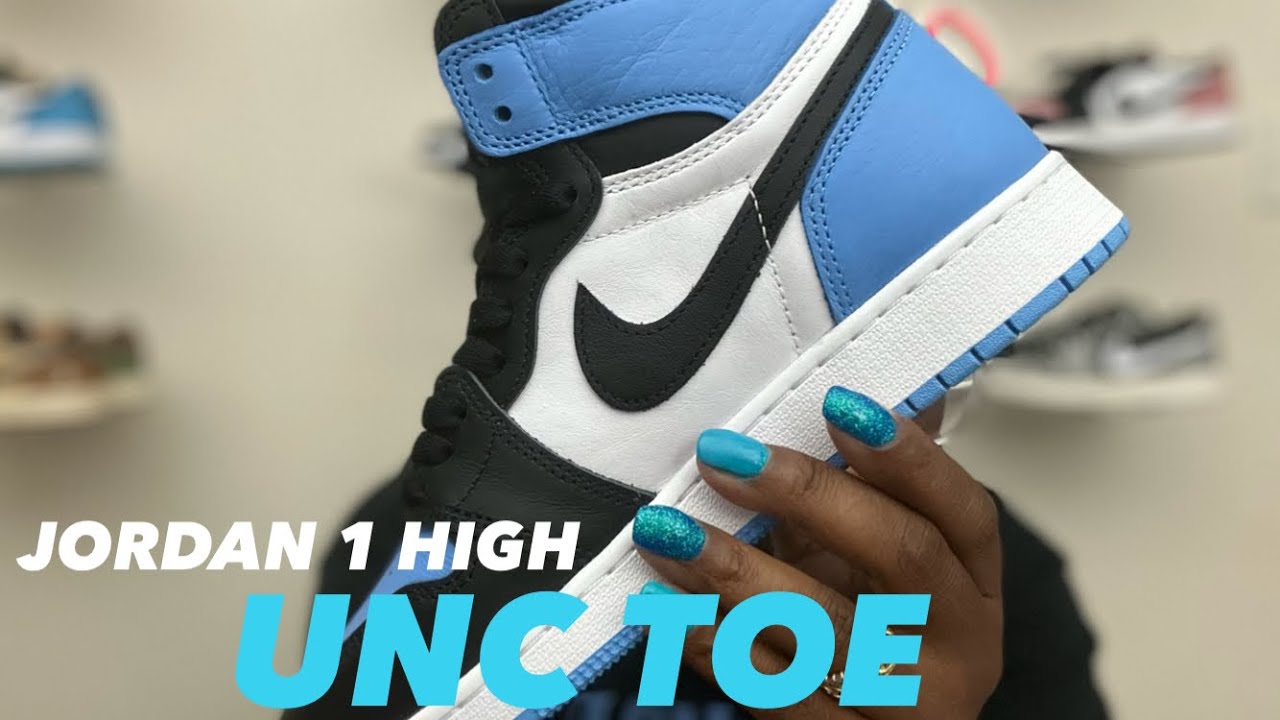 Jordan 1 High UNC Toe *Review + ON FEET* - YouTube