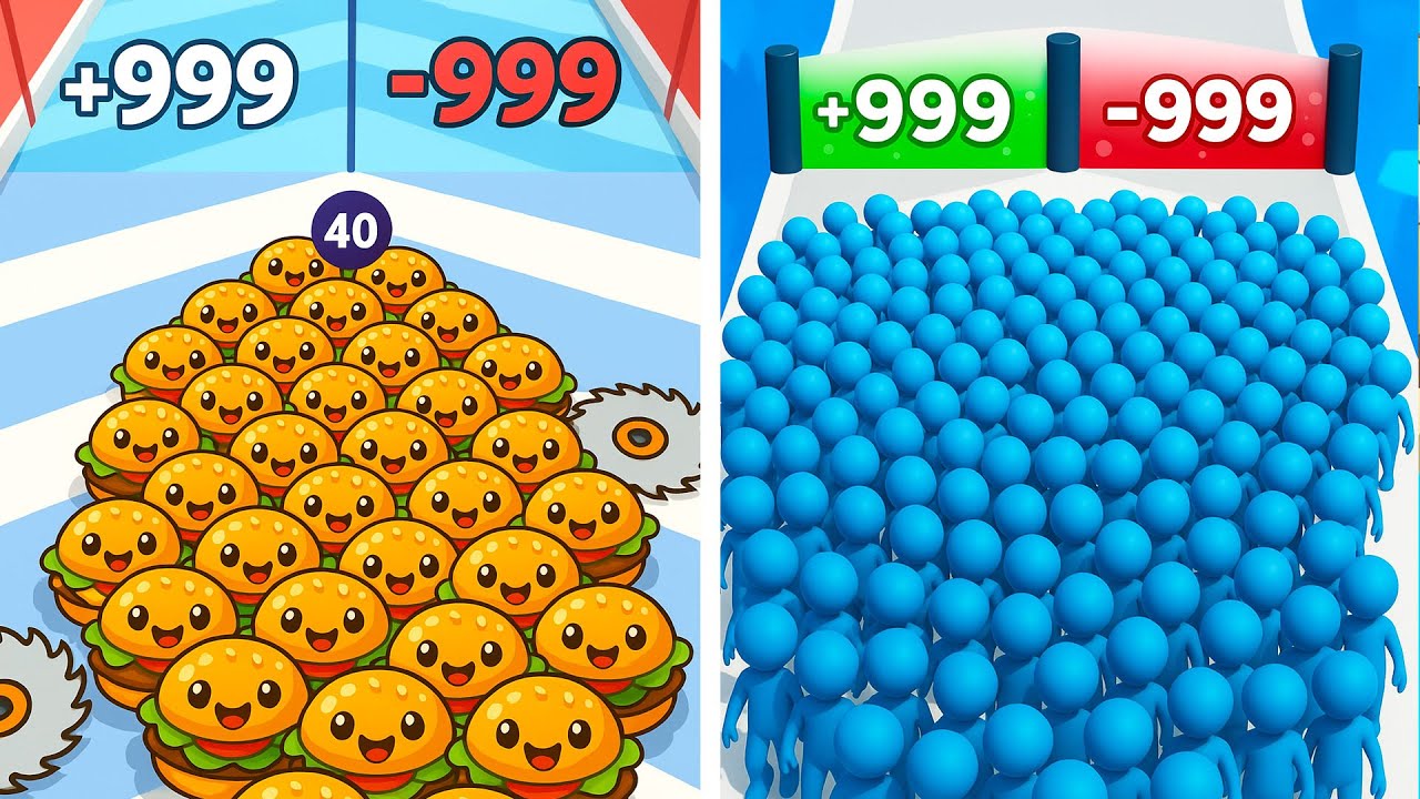 Food Run Vs Count Masters🍊🍋🍌Walkthrough Max Gameplay BE2511 - YouTube