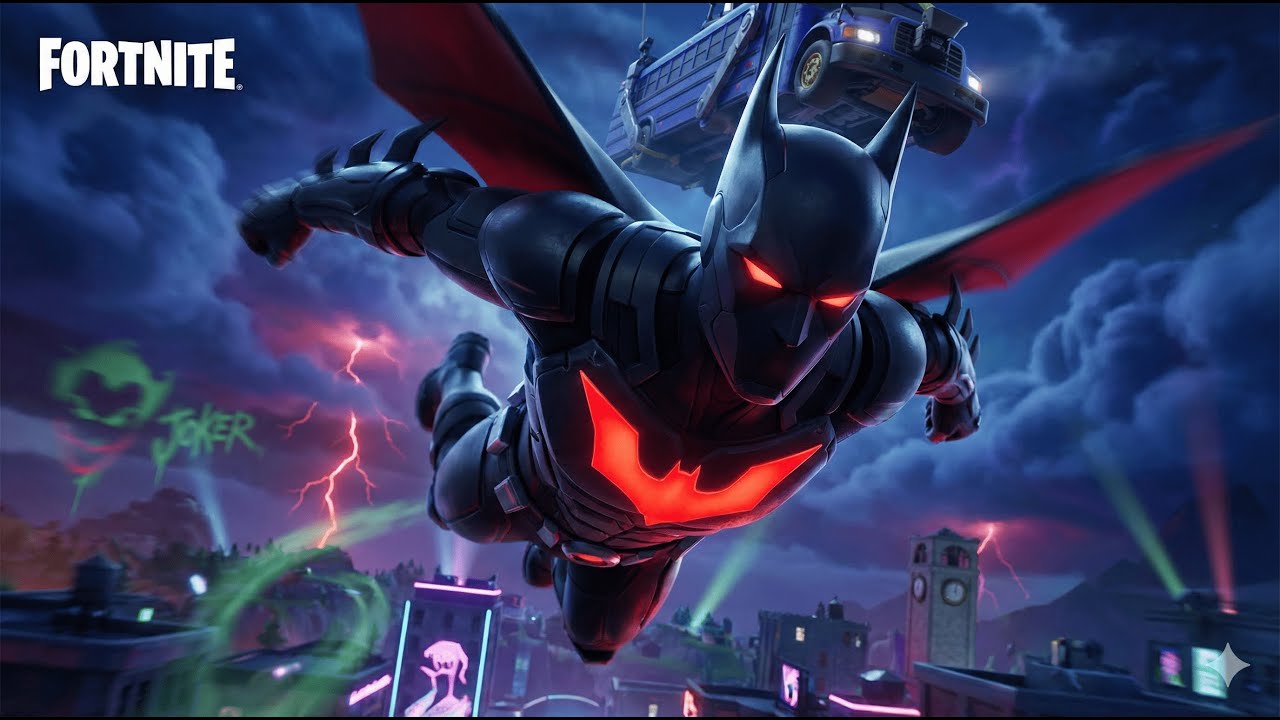 Batman Beyond in Fortnite 😈 Joker on the Run | OG Zero Build Victory ...