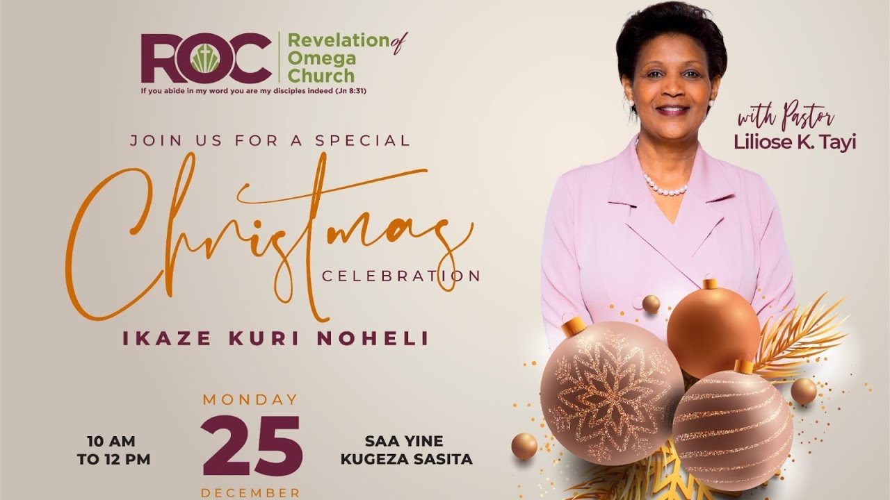 CHRISTMAS SERVICE - Pastor Liliose K. TAYI - YouTube