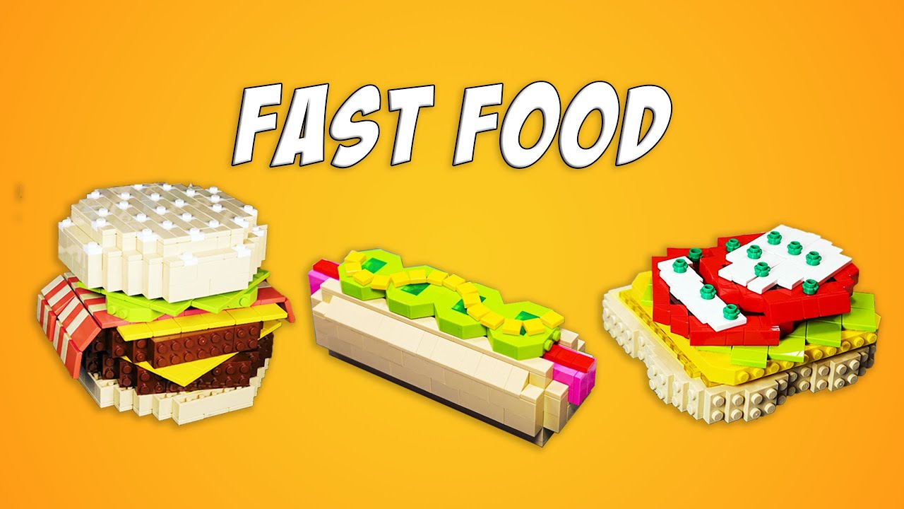 LEGO Stop-Motion Cooking 🍗🍟🍕 - YouTube