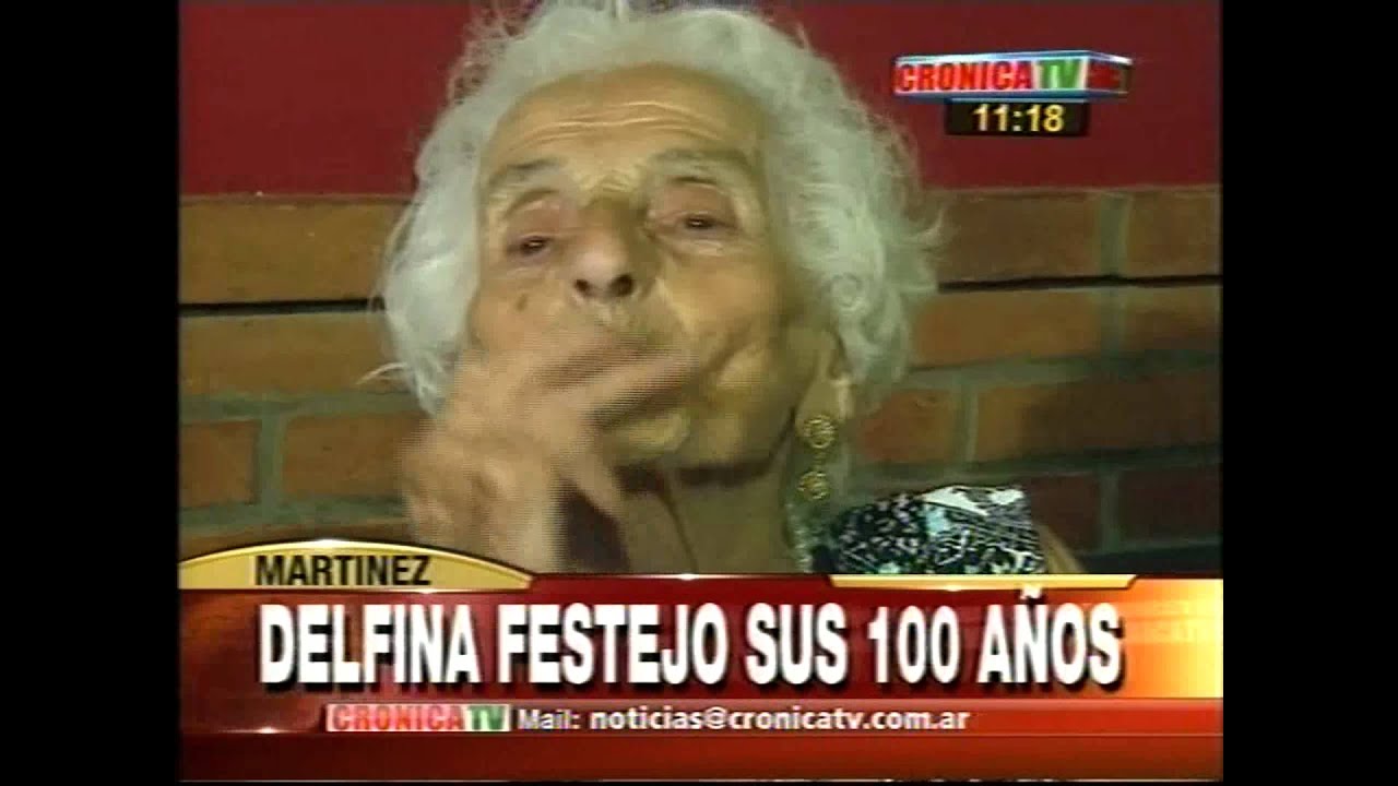 100 años Delfina. - YouTube