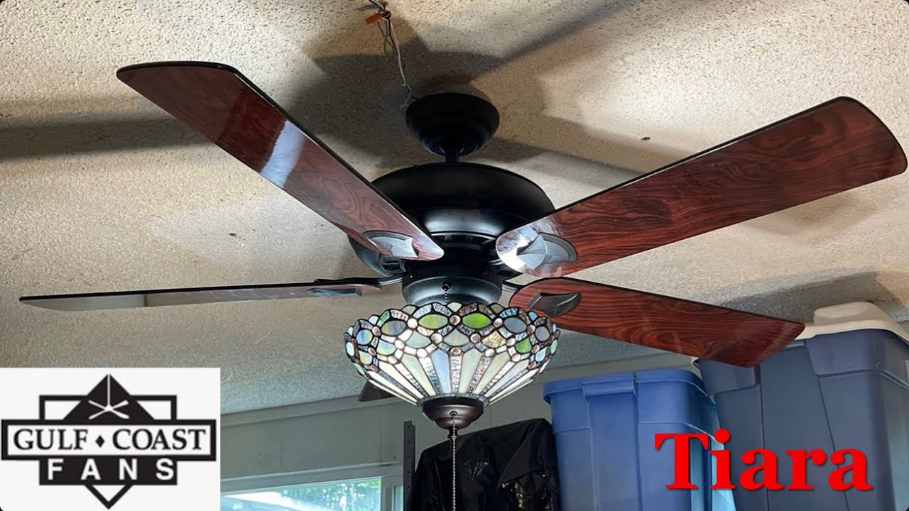 52” Gulf Coast Tiara ceiling fan (with the light kit, Modified Speeds ...