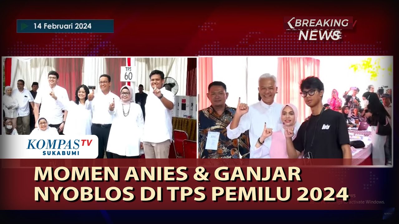 Momen Anies & Ganjar Nyoblos di TPS PeMilu 2024 - YouTube