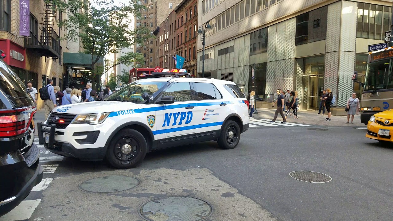 NYPD Critical Response Command Arriving On Scene Of A White Powder ...