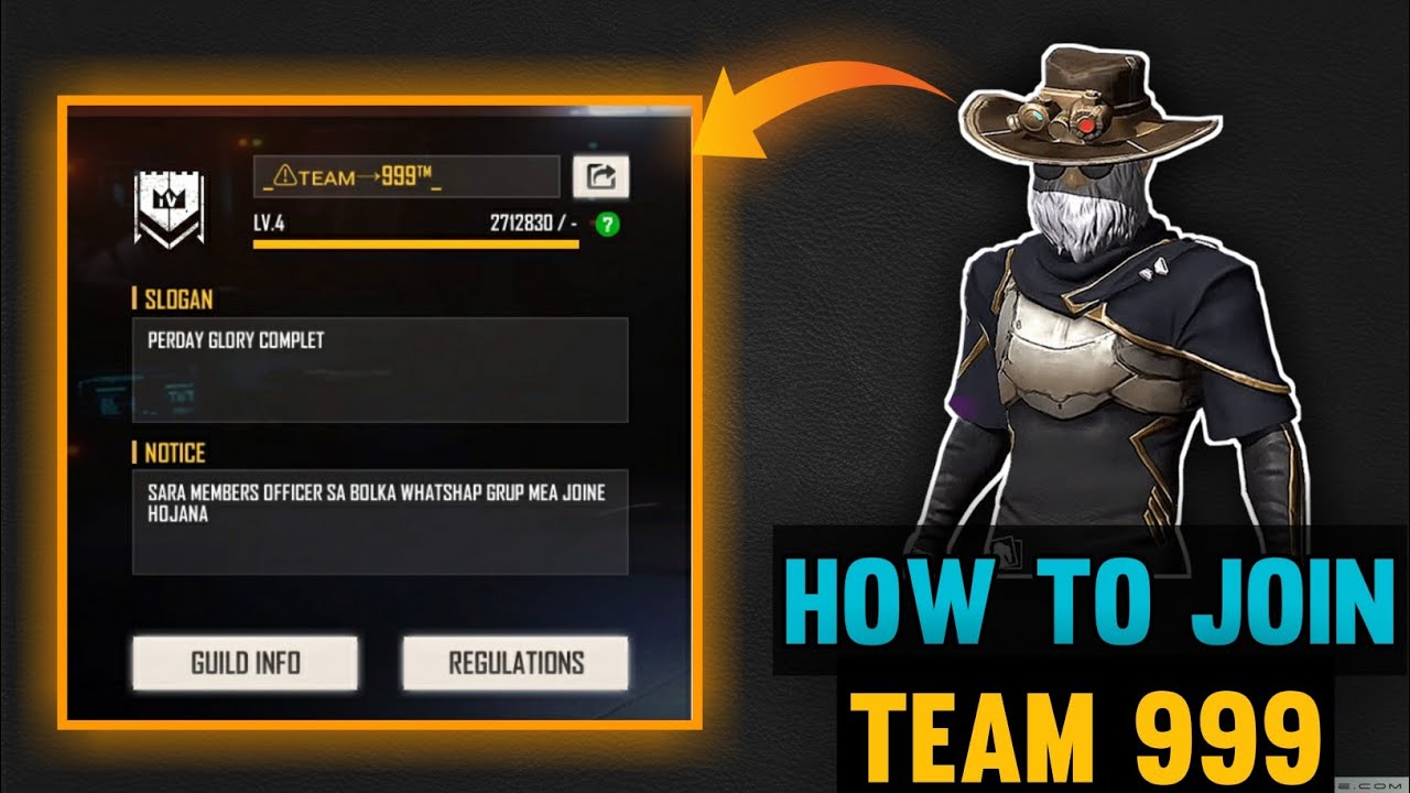 HOW TO JOIN TEAM 999 GUILD || IN FREE FIRE || - YouTube