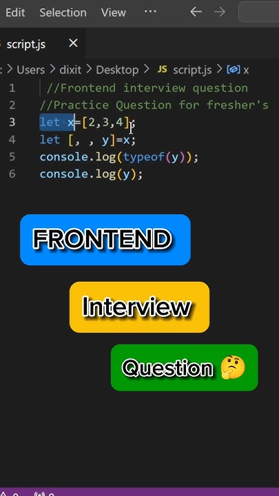 #29 Most Frequently Asked Javascript Interview 😀 | #coding #programming - YouTube