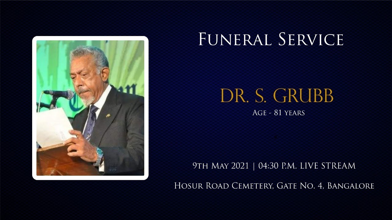 DR. S. GRUBB | FUNERAL LIVE STREAM - YouTube