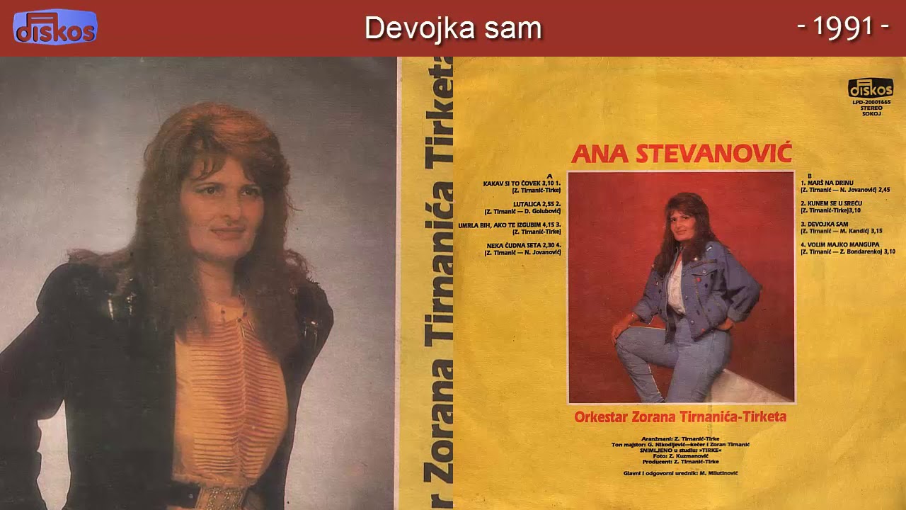Ana Stevanovic - Devojka sam - (Audio 1991) - YouTube
