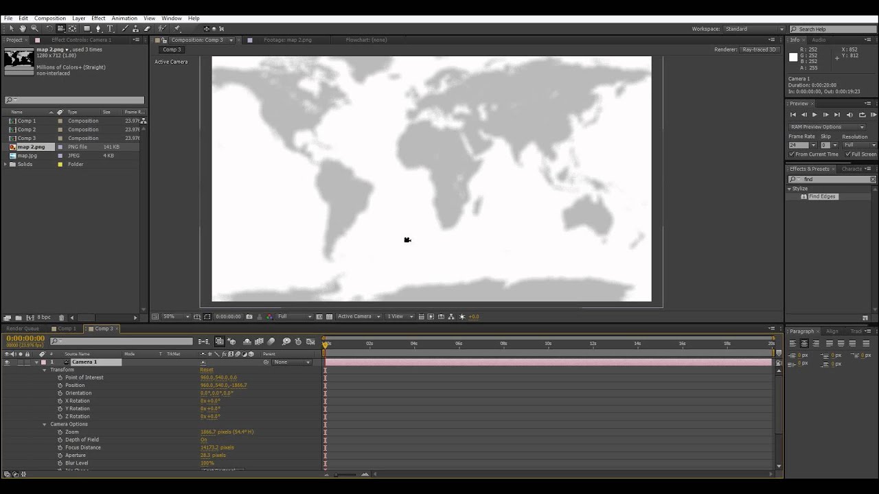 ULearn FX- AE Camera Depth of Field and Map Drawing! - YouTube